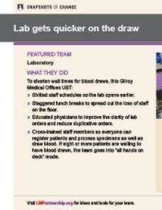 PPT: Lab Gets Quicker on the Draw | Labor Management Partnership