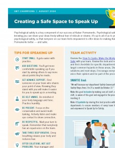 Health and Safety Champions — August 2024 Focus | Labor Management ...